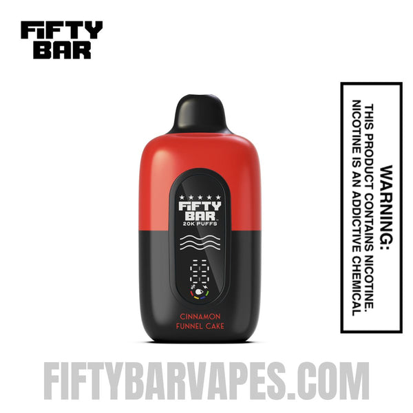 Cinnamon Funnel Cake Fifty Bar 20K Vape | FiftyBarVapes